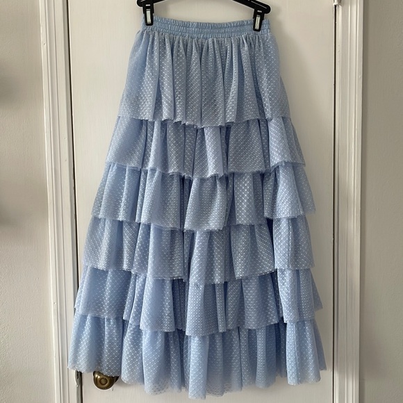 Hill House | Skirts | Hill House The Pandora Tulle Skirt In Powder Blue ...